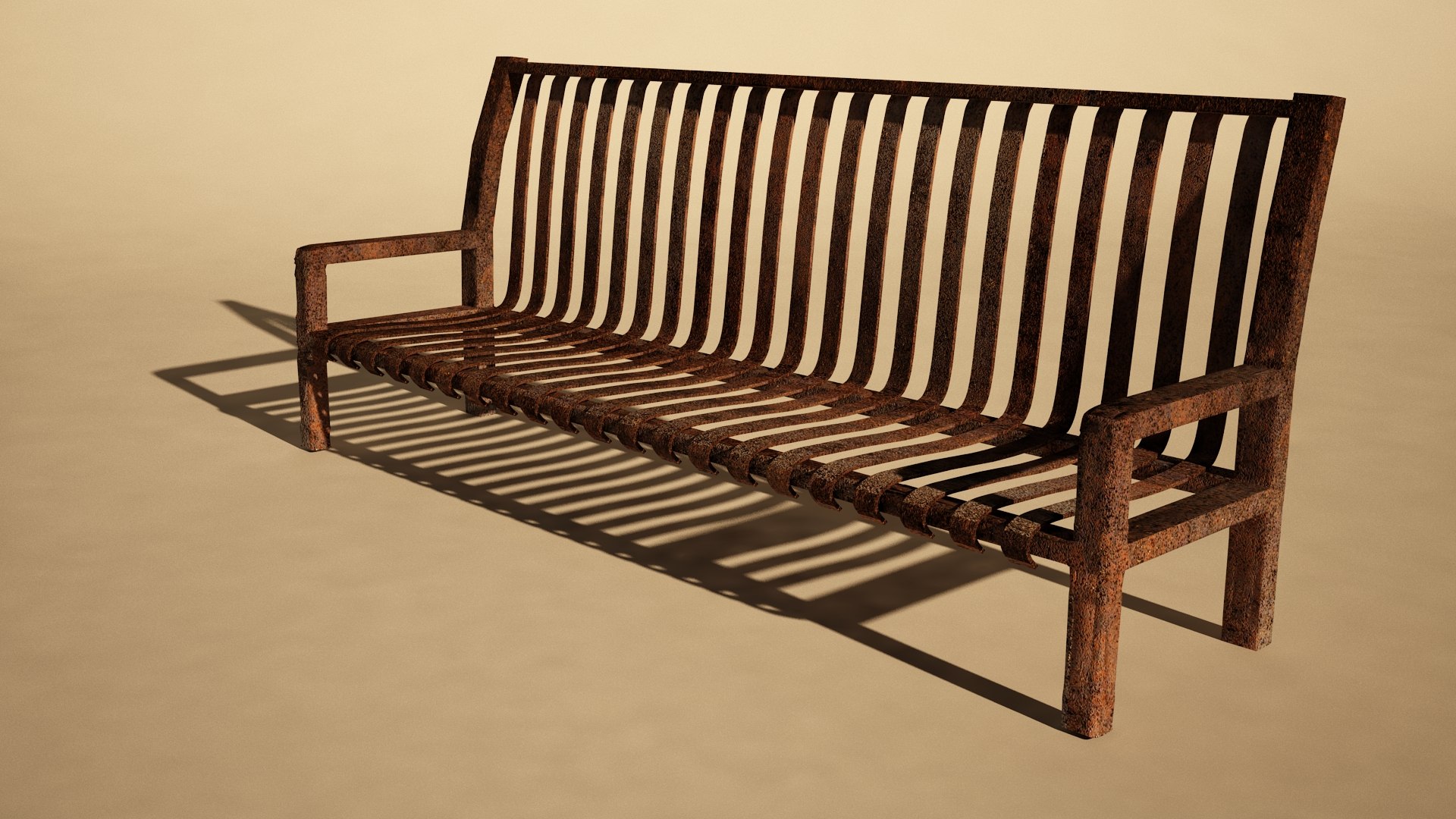Ironrustybench 3D - TurboSquid 2065484