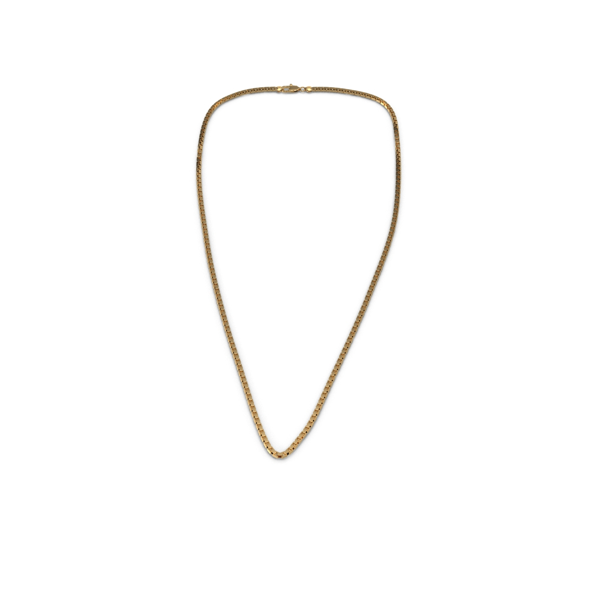 c4d rigged gold chain