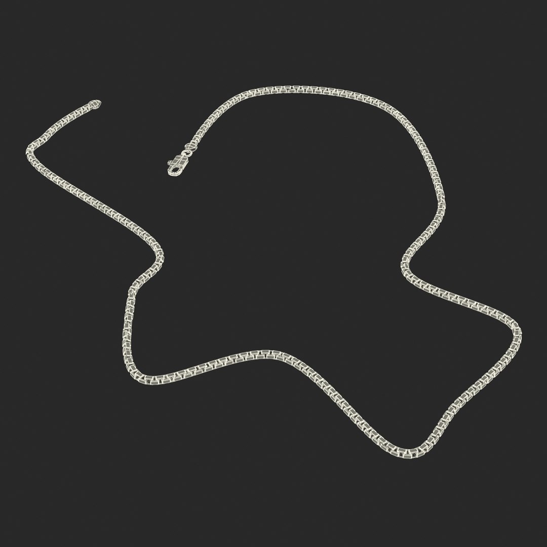 c4d rigged gold chain