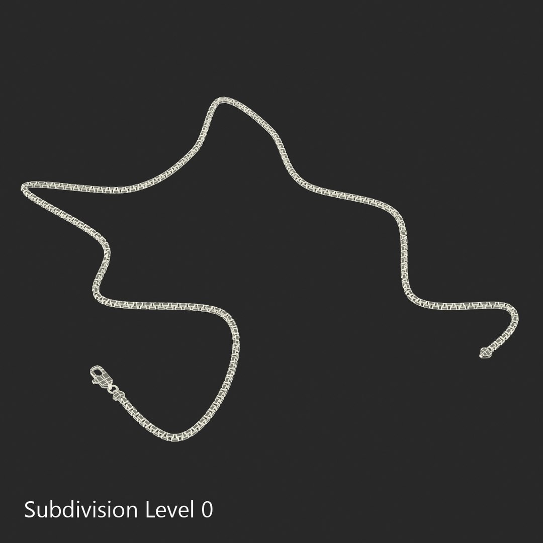 c4d rigged gold chain