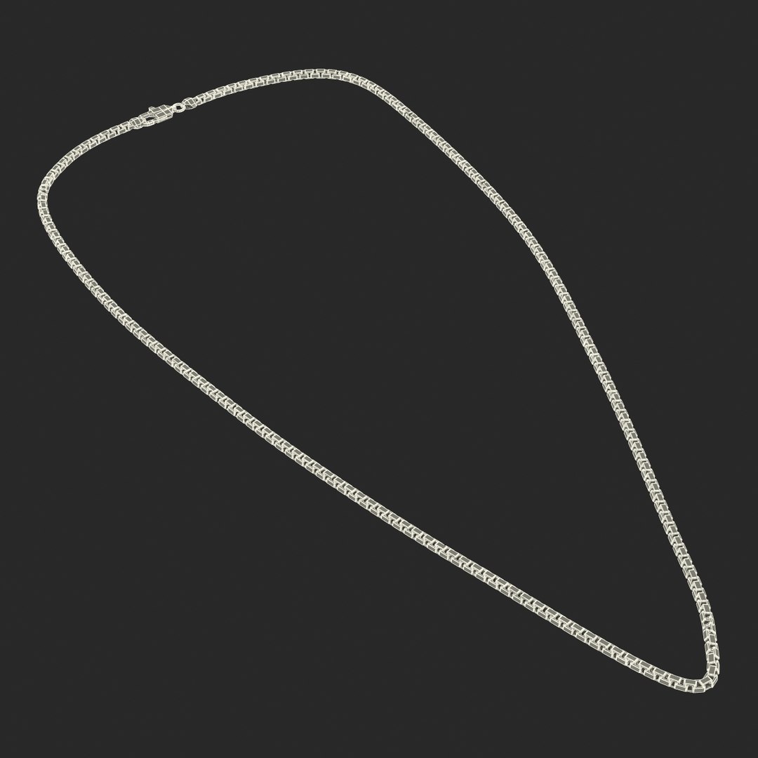 c4d rigged gold chain