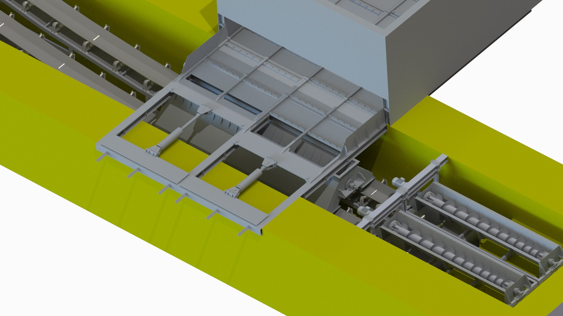 Plant Fuel Handling Conveyor Belt Model - TurboSquid 1525872