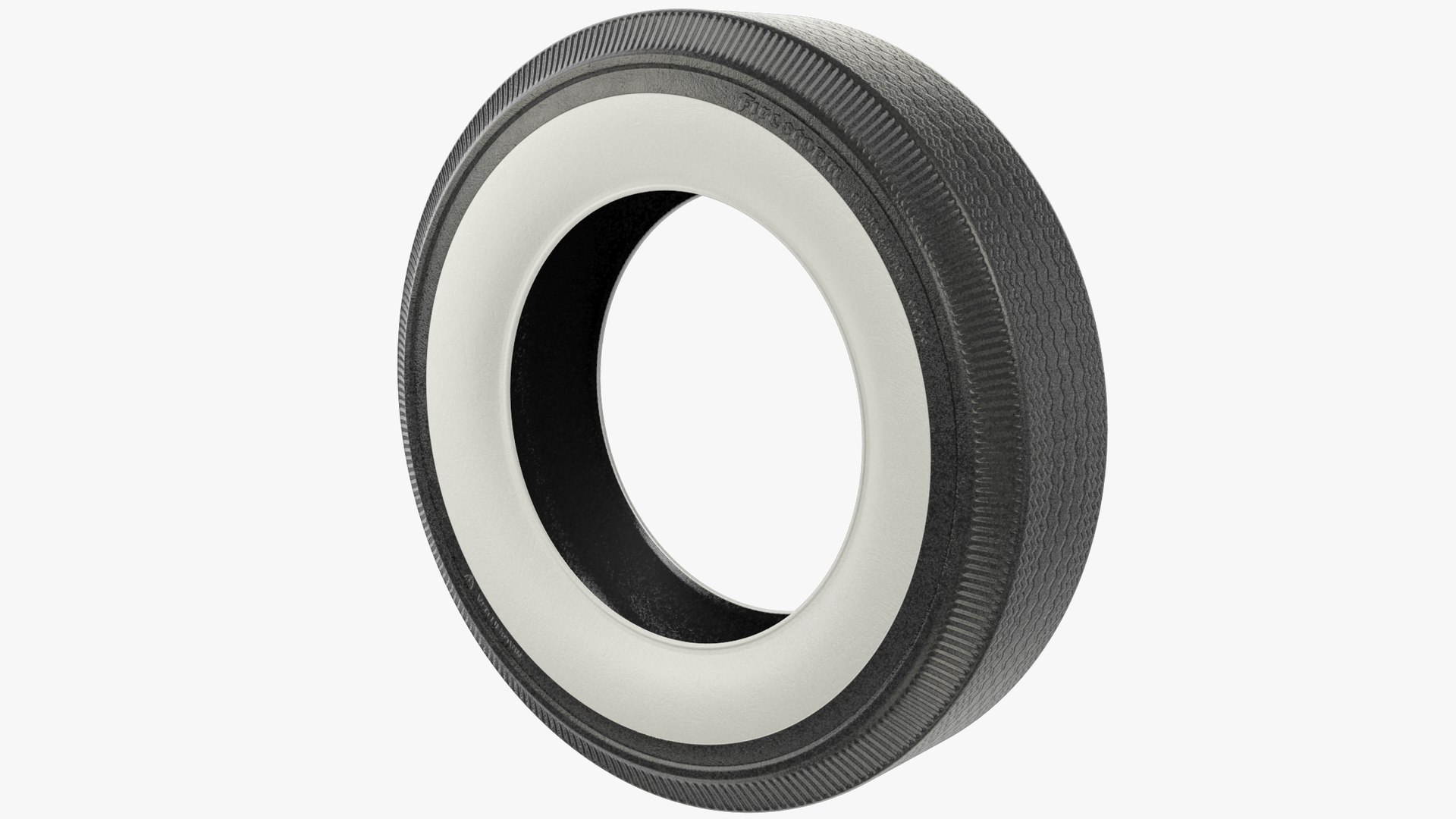 3D Retro Car Tire V1 - TurboSquid 2027519