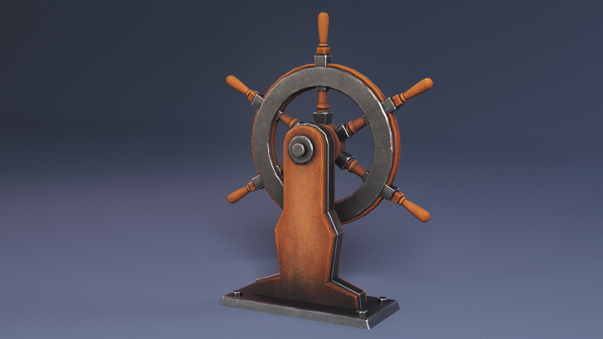 Stylized Ship Wheel 3D Model - TurboSquid 2188428