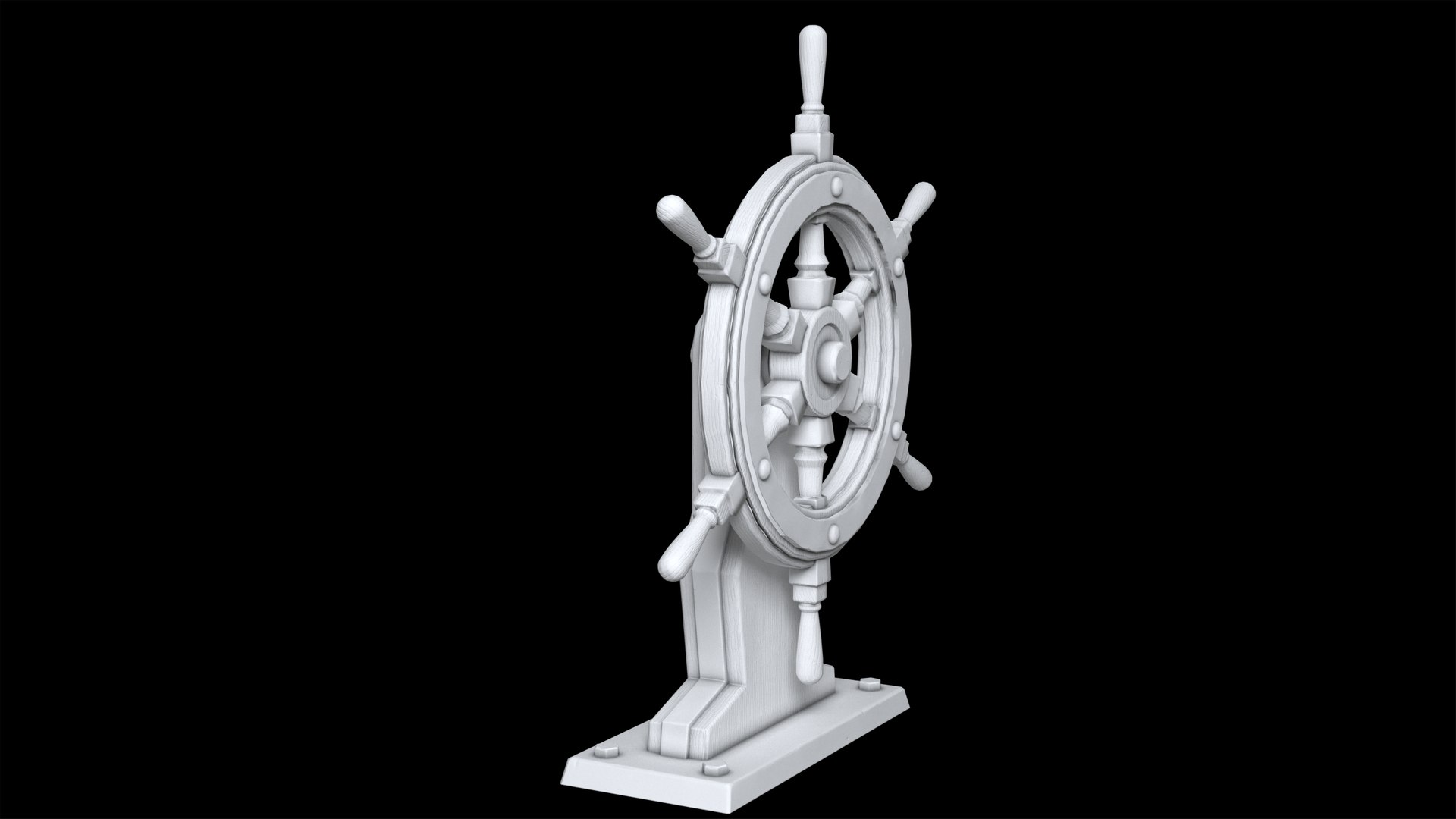 Stylized Ship Wheel 3D Model - TurboSquid 2188428