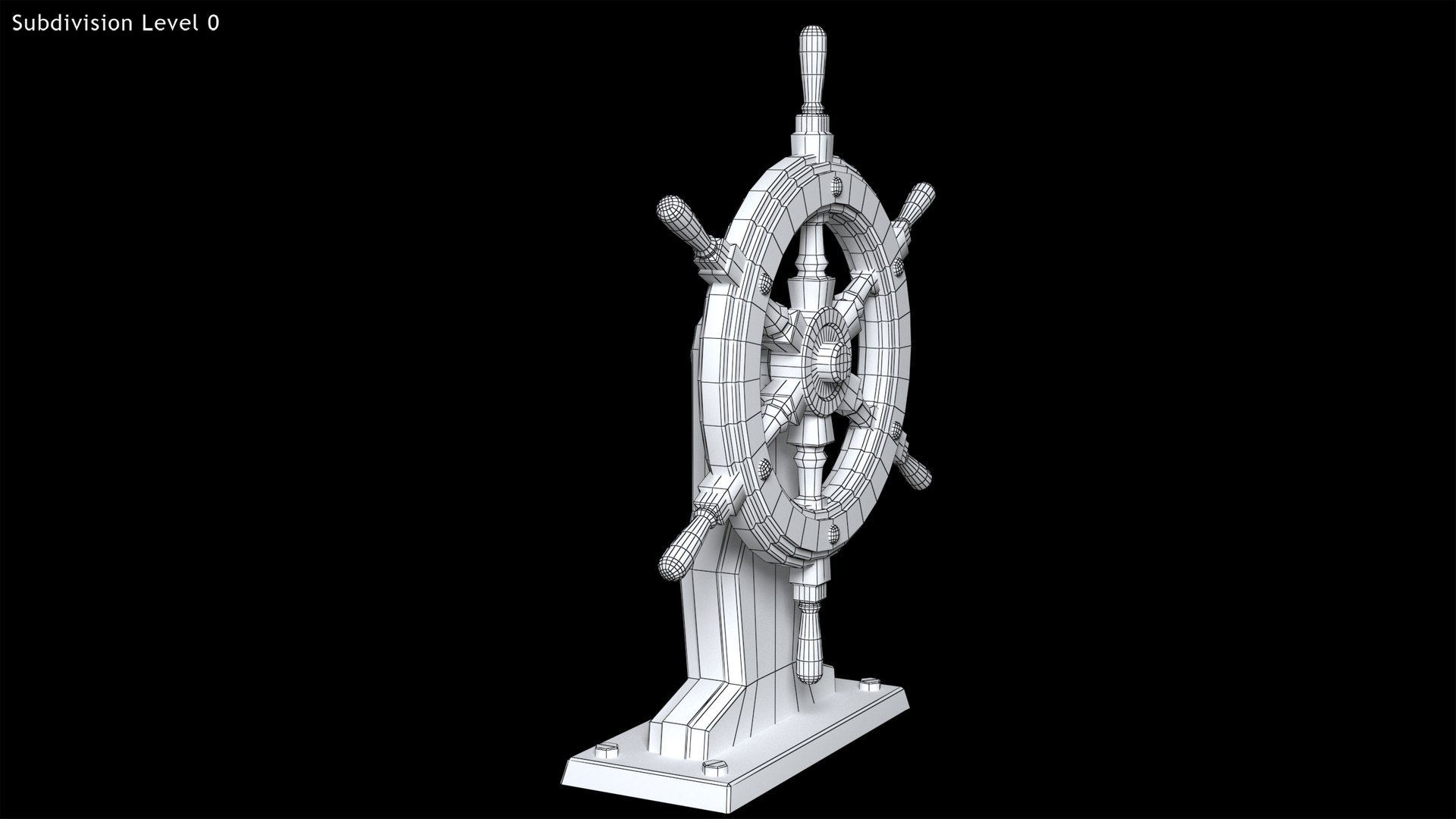 Stylized Ship Wheel 3D Model - TurboSquid 2188428