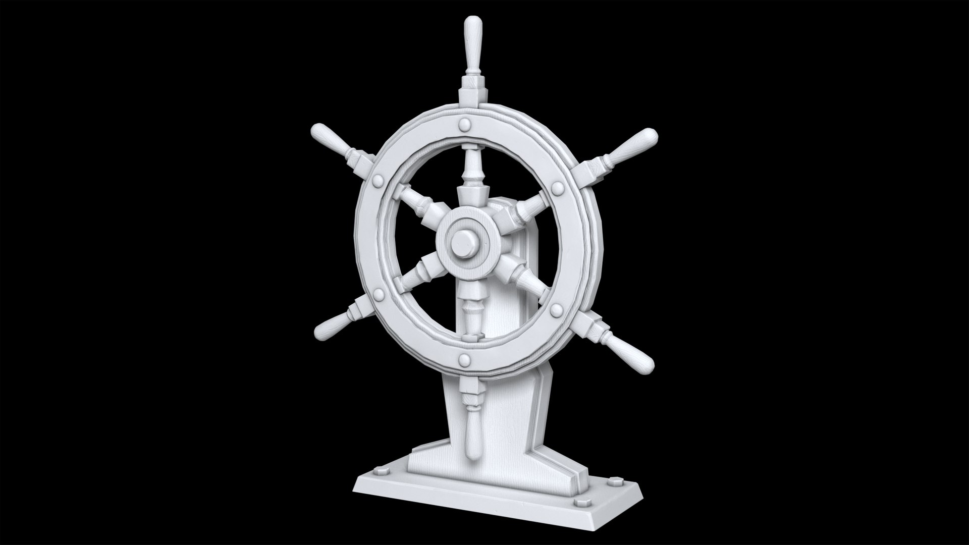 Stylized Ship Wheel 3D Model - TurboSquid 2188428