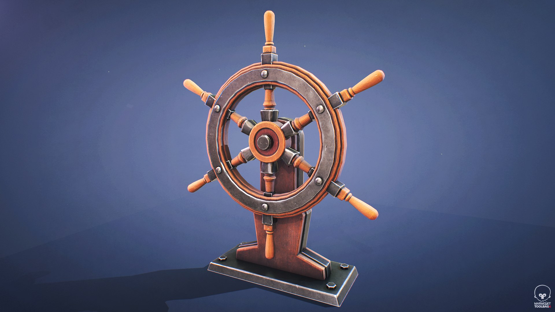 Stylized Ship Wheel 3D Model - TurboSquid 2188428