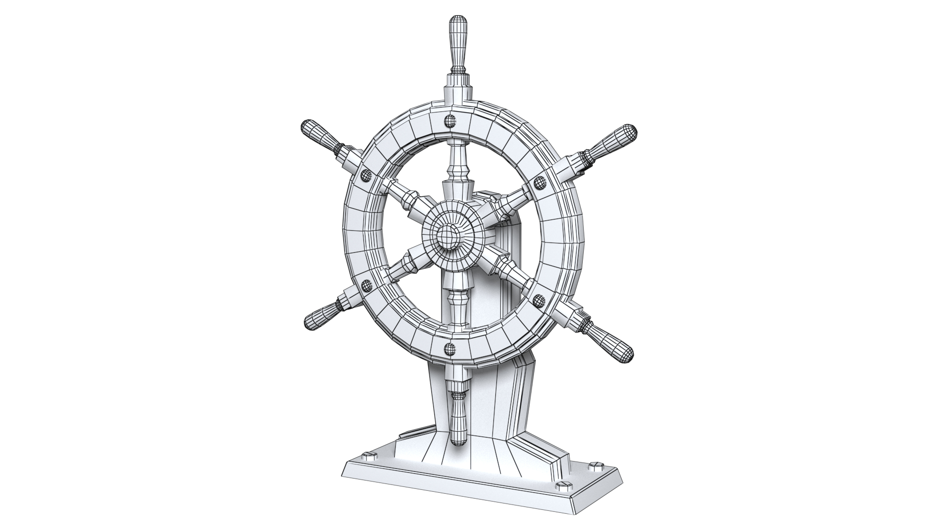 Stylized Ship Wheel 3D Model - TurboSquid 2188428