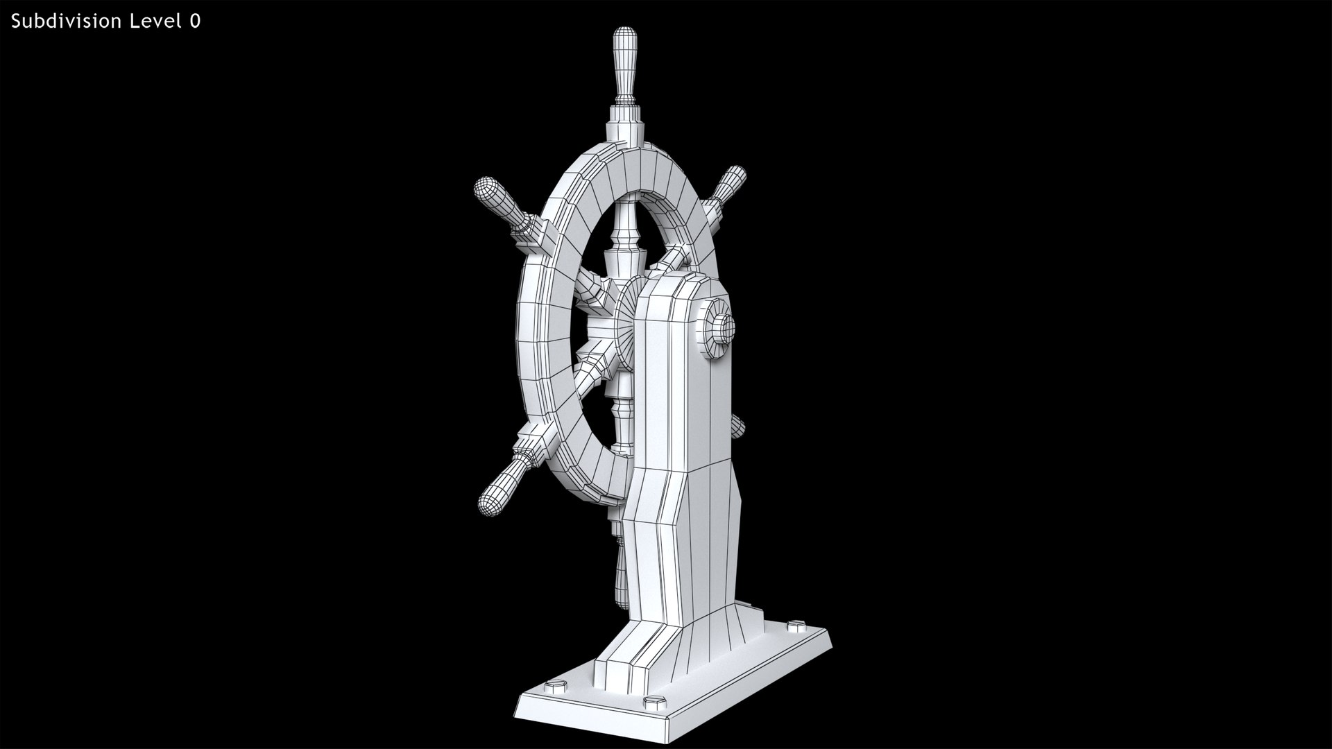 Stylized Ship Wheel 3D Model - TurboSquid 2188428