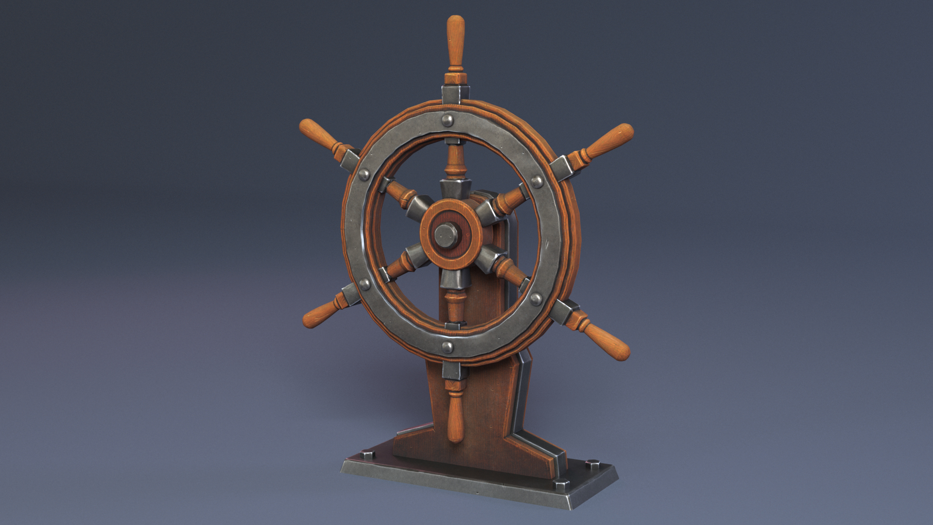 Stylized Ship Wheel 3D Model - TurboSquid 2188428