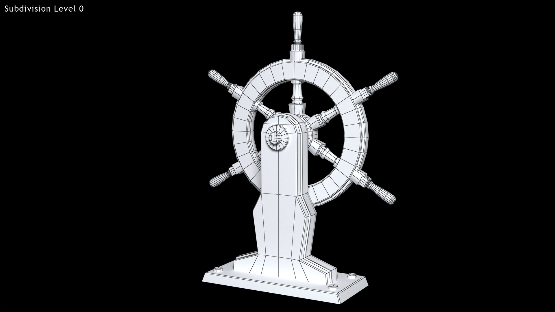 Stylized Ship Wheel 3D Model - TurboSquid 2188428