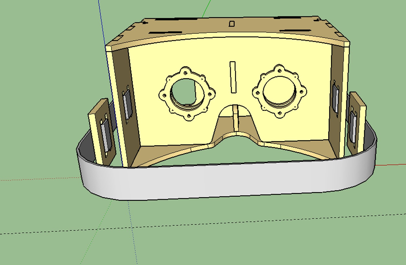 3d Cardboard Virtual Reality Model