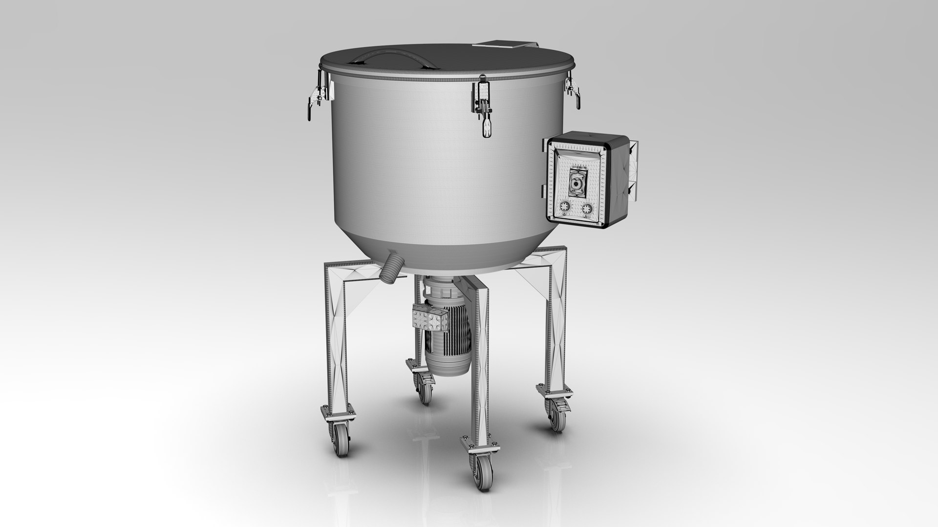 3D Plastic Granule Vertical Mixer Model - TurboSquid 2052570