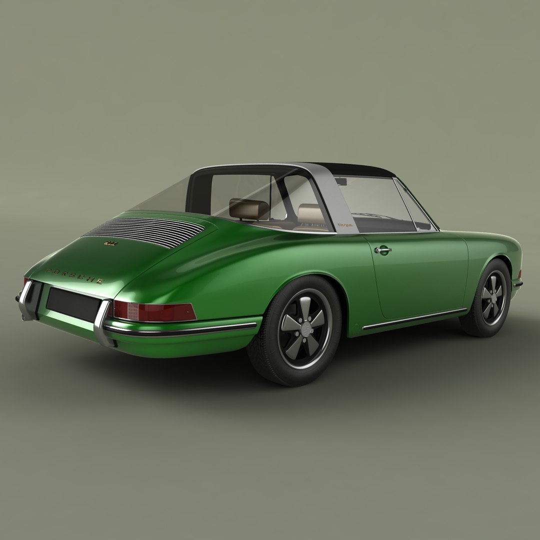 3d Model Porsche 911 Targa