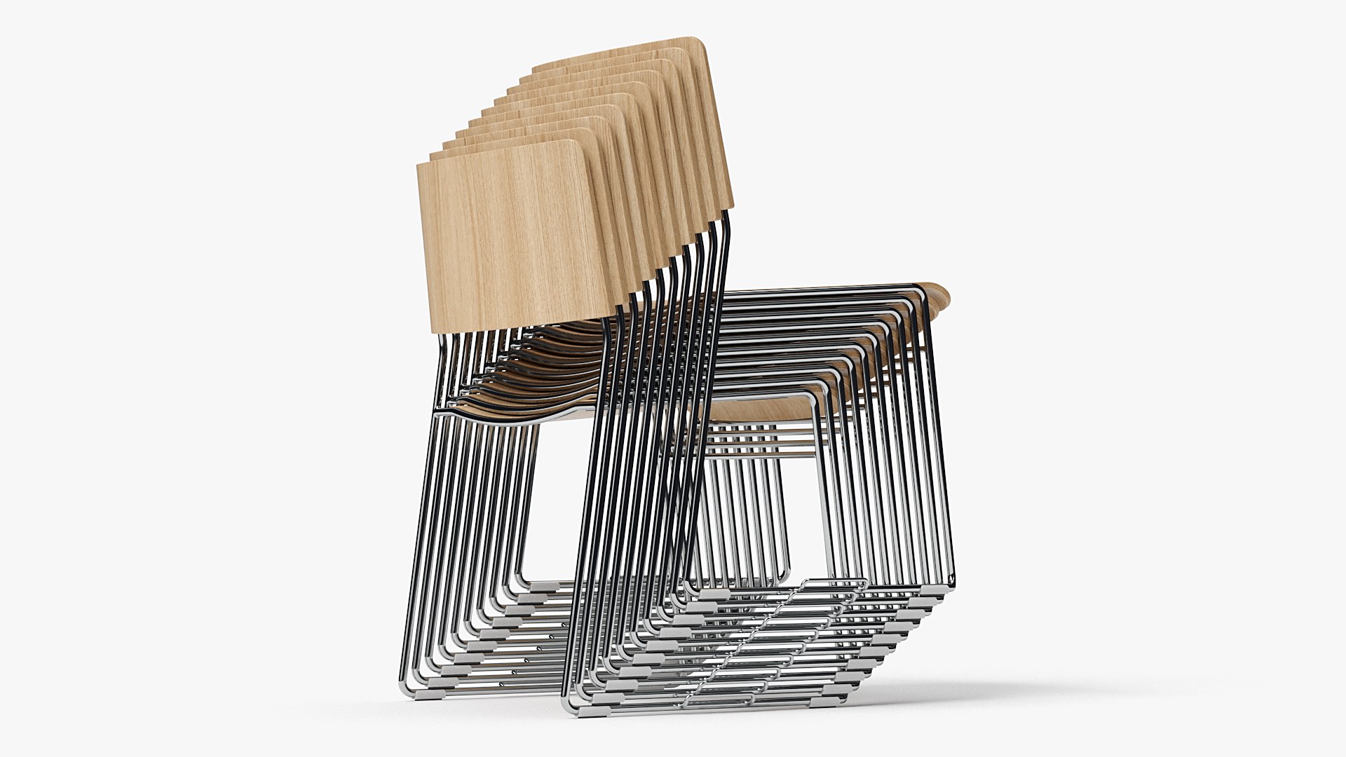 3D Realistic Stackable Chair - TurboSquid 1600834
