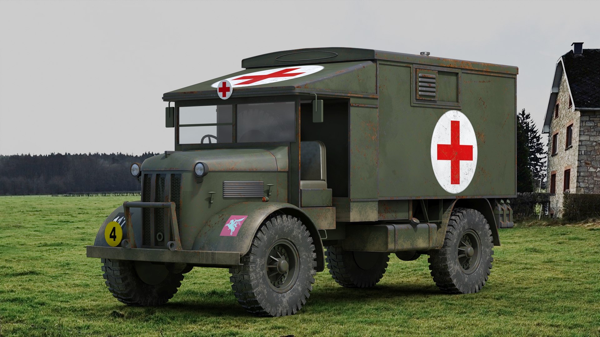 3D Ww2 Austin K2 Y - TurboSquid 1498490