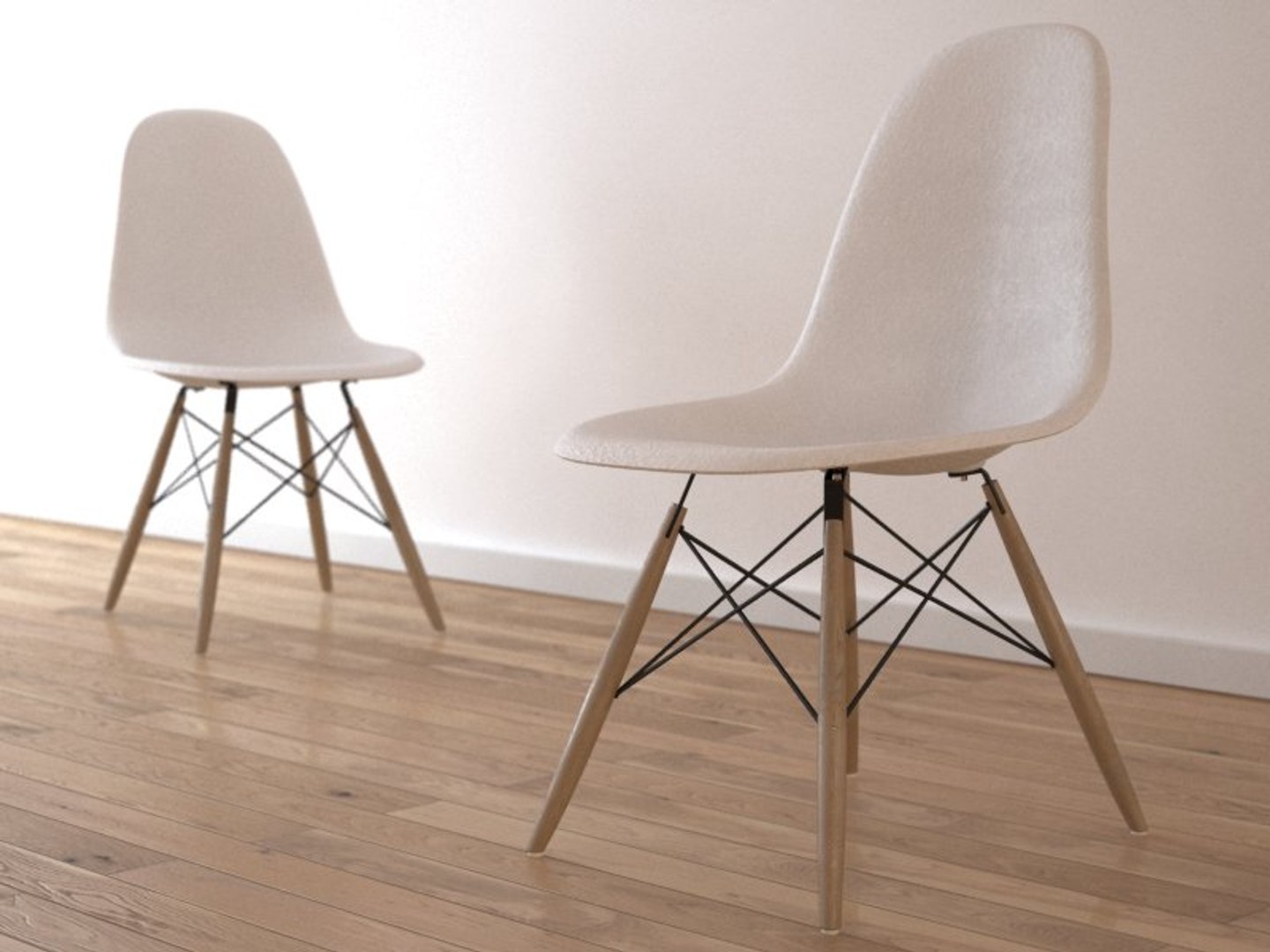 3d 3ds Chair Charles Eames Plastic