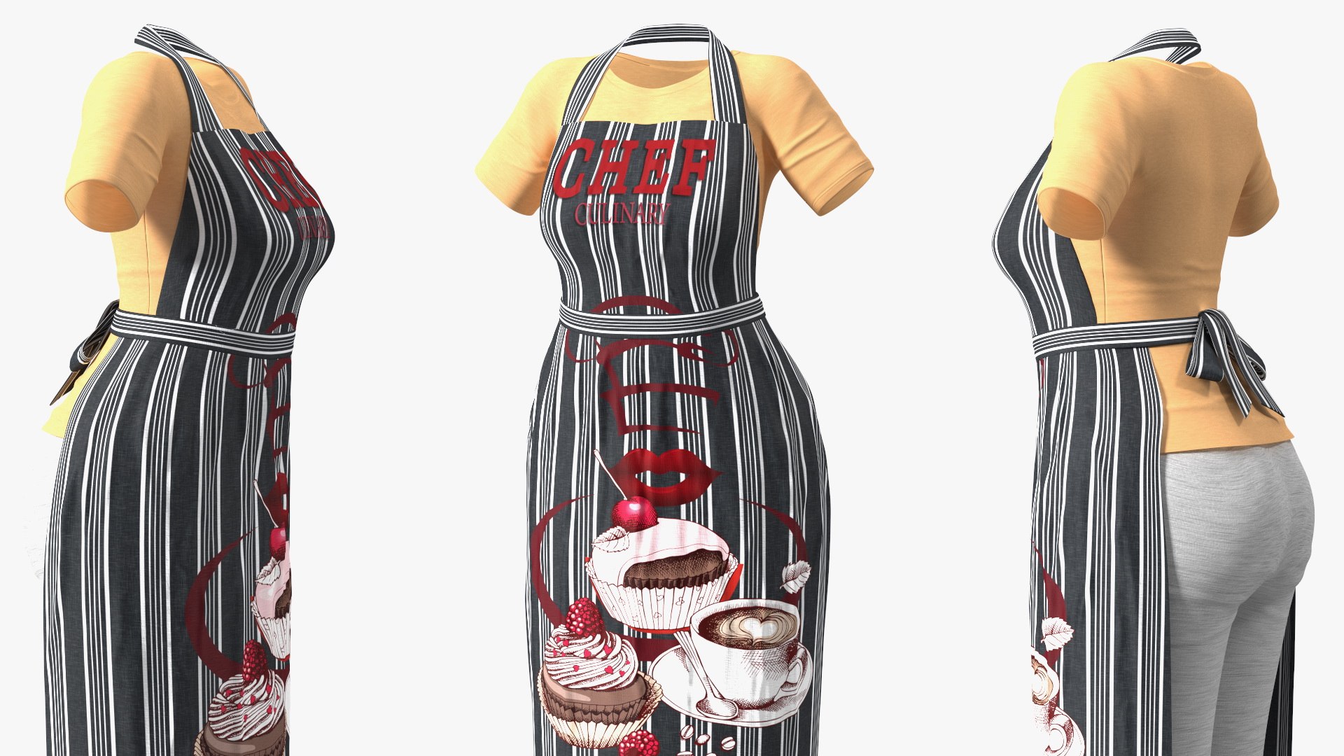 Clothes Set Kitchen Style For Women 3D - TurboSquid 1997484