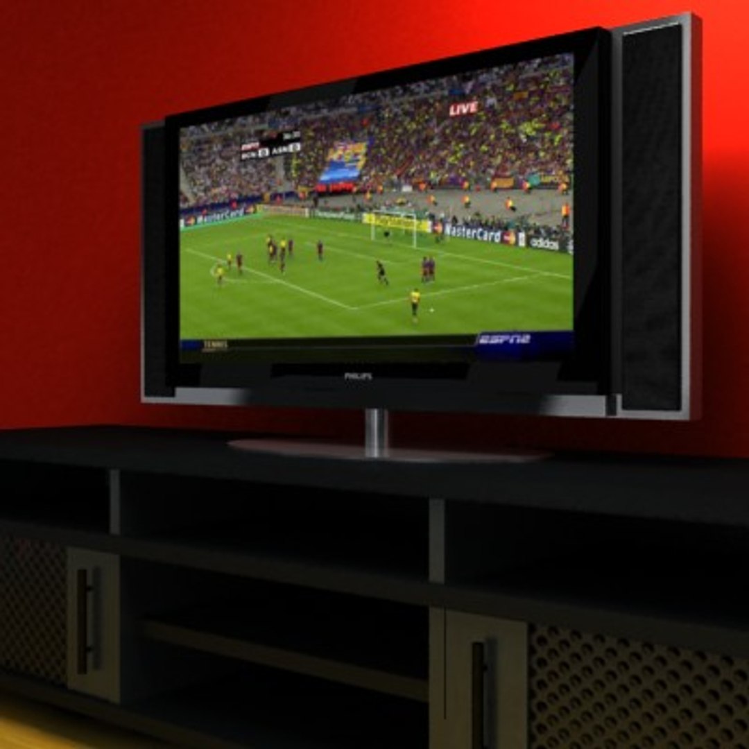 3d model shelf lcd tv