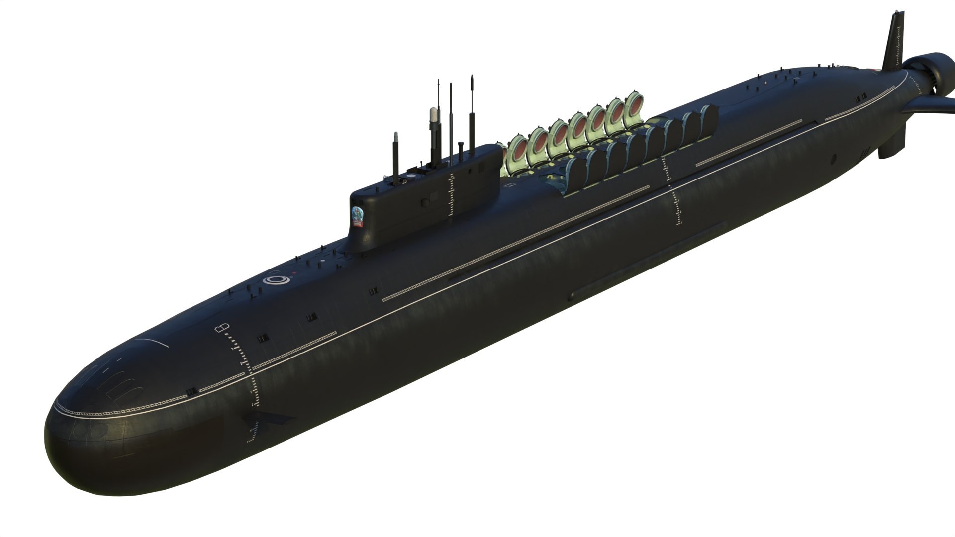 3D Project 955A Borei A class submarine model - TurboSquid 2172298