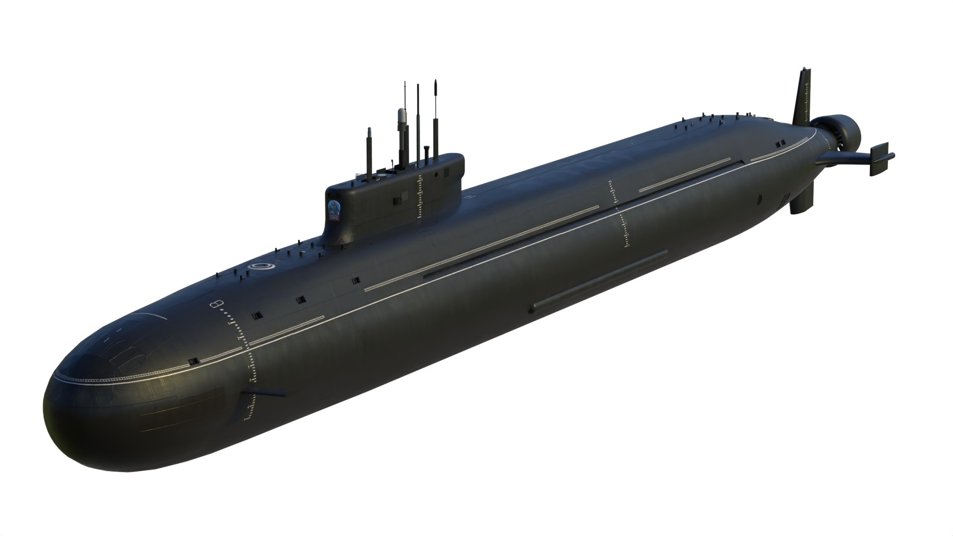 3D Project 955A Borei A class submarine model - TurboSquid 2172298