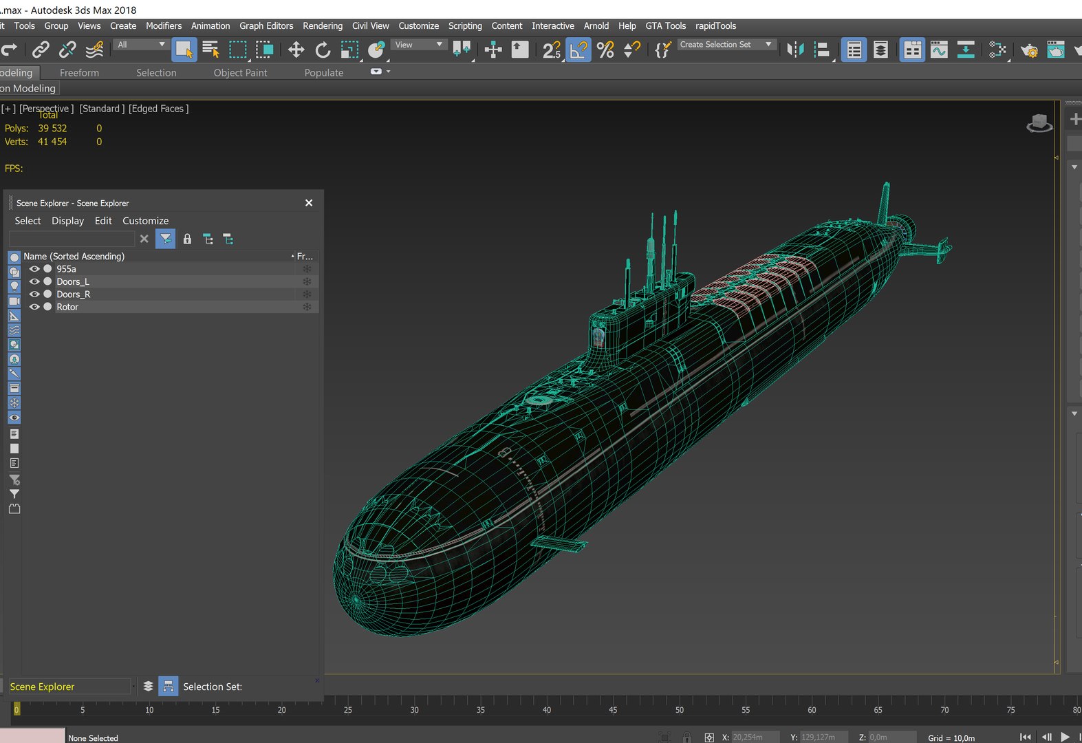 3D Project 955A Borei A class submarine model - TurboSquid 2172298