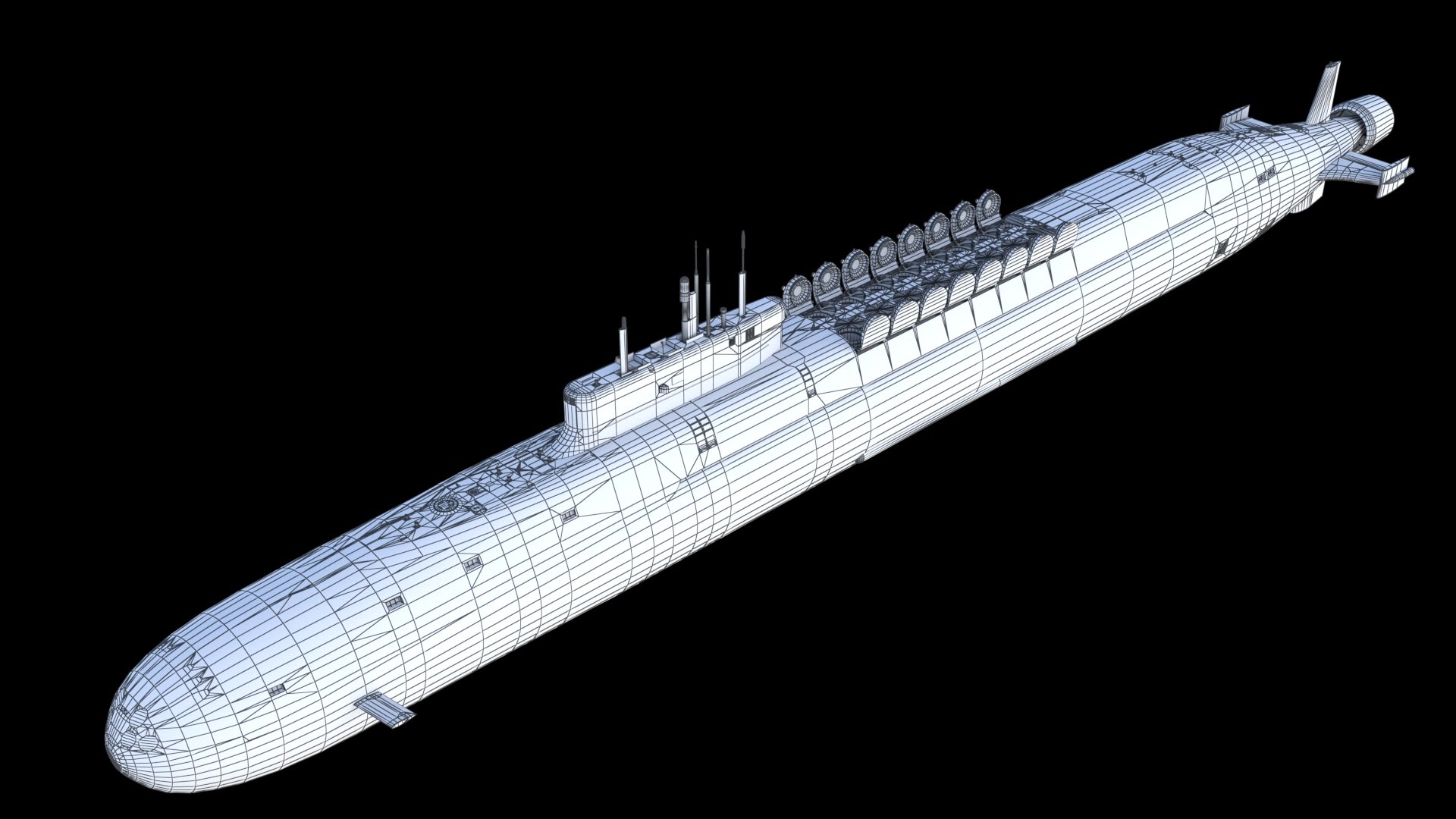 3D Project 955A Borei A class submarine model - TurboSquid 2172298