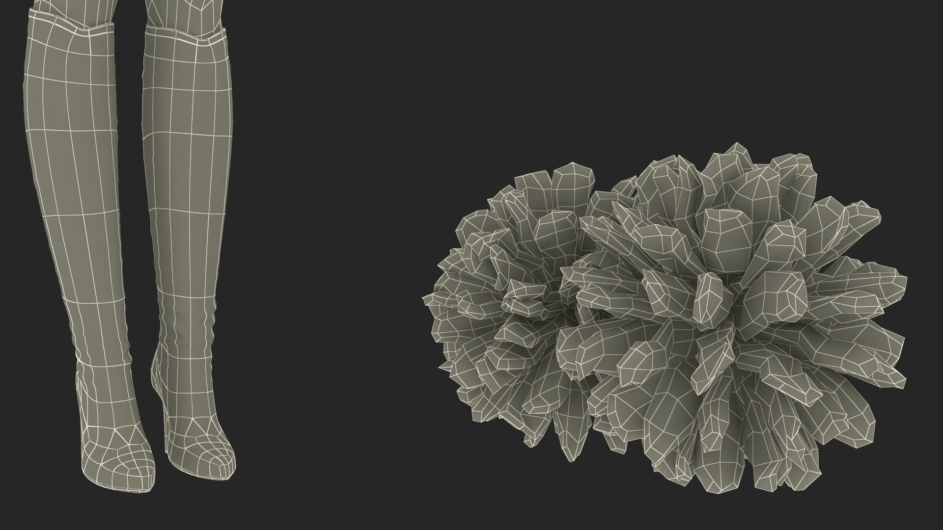 3D Model Caucasian Female Dancer With Pom-poms T-pose - TurboSquid 2208678