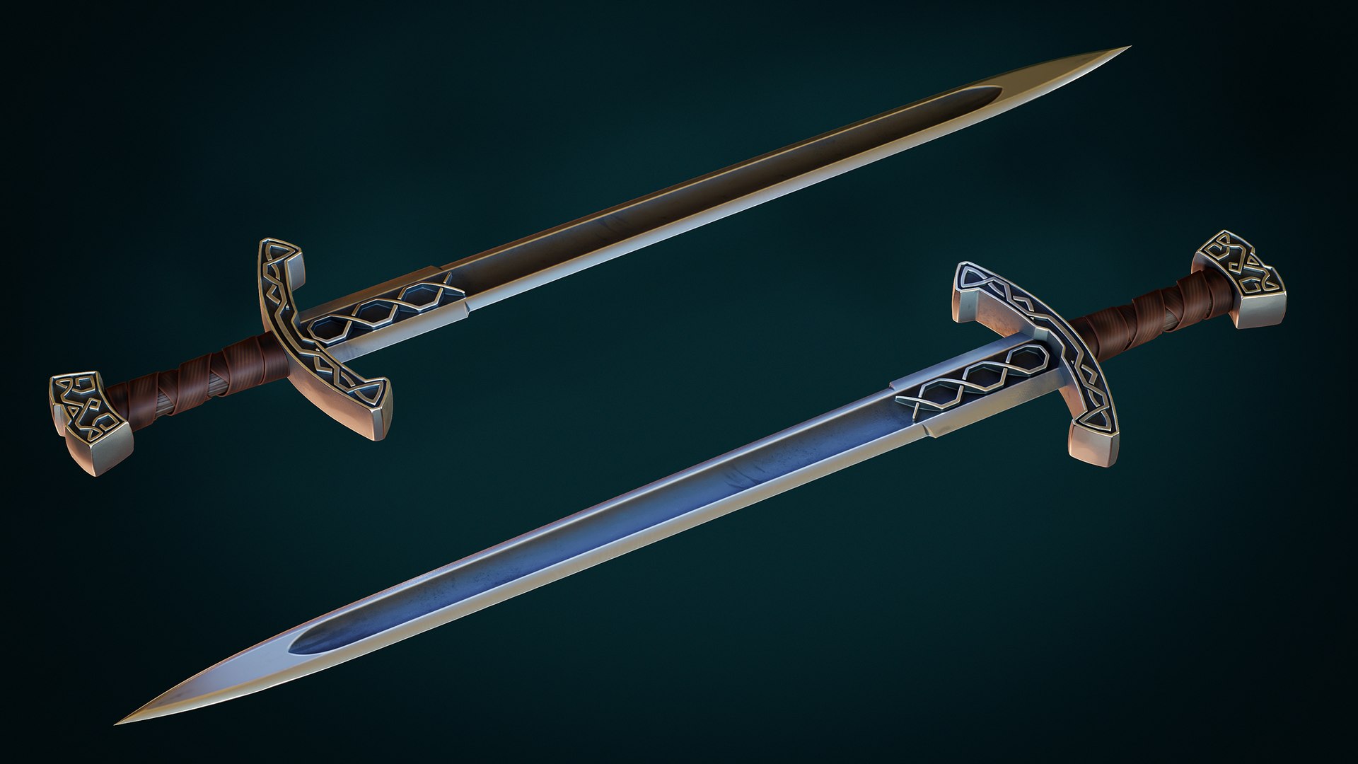 3D Steel Sword Model - TurboSquid 1806640