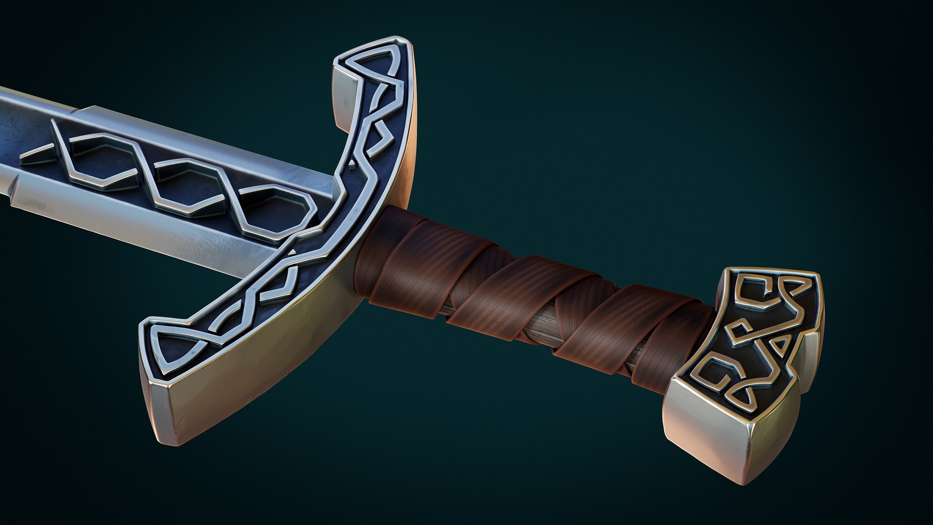 3D Steel Sword Model - TurboSquid 1806640