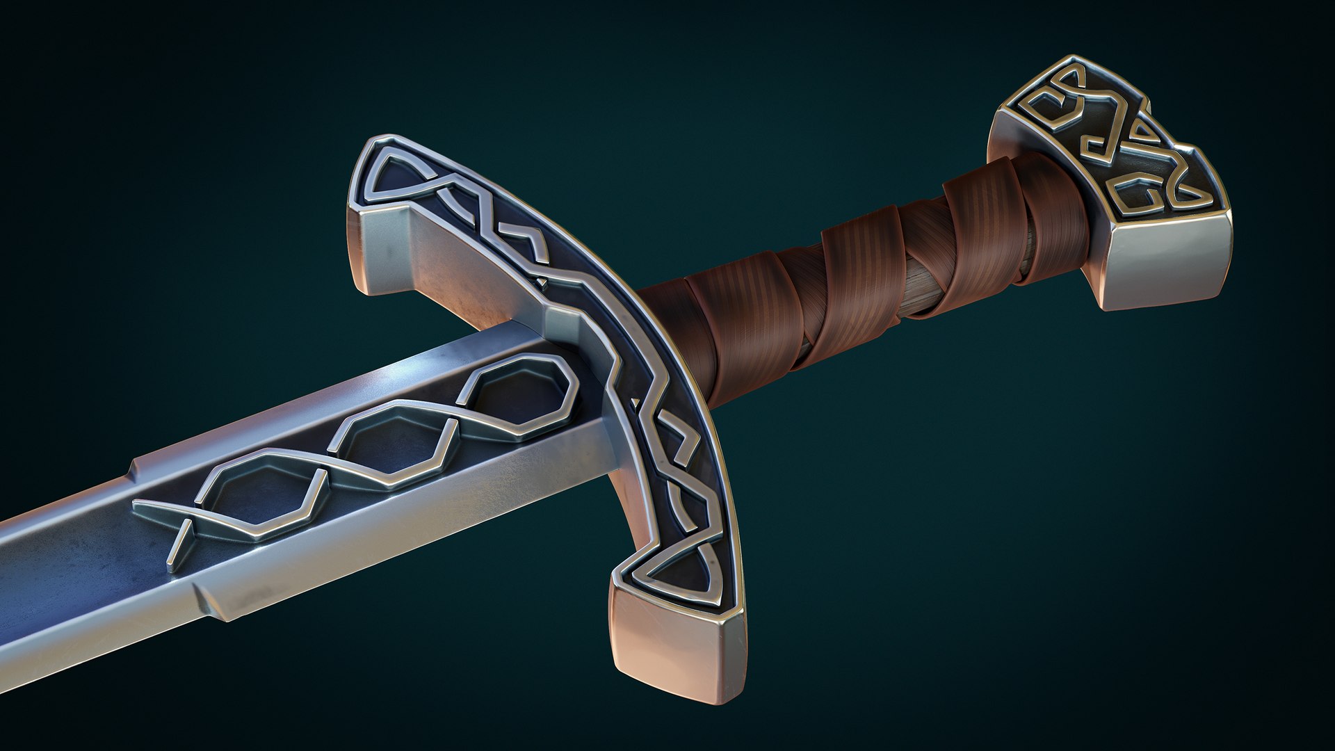3D Steel Sword Model - TurboSquid 1806640