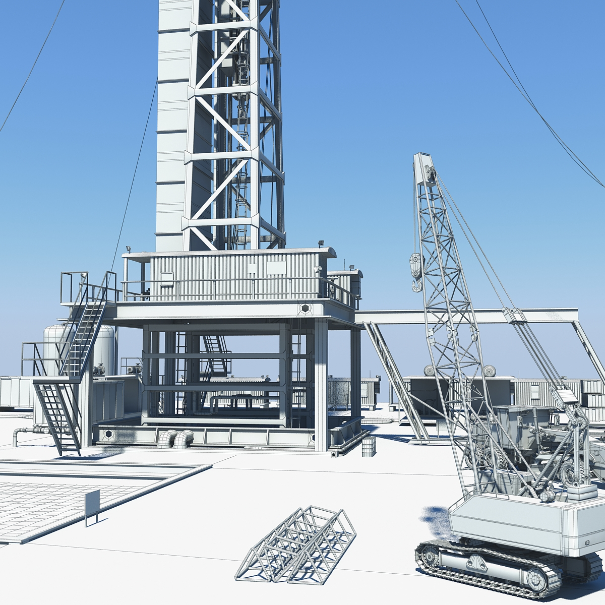 drilling rig 3d model