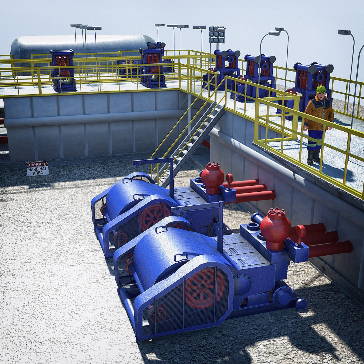 drilling rig 3d model