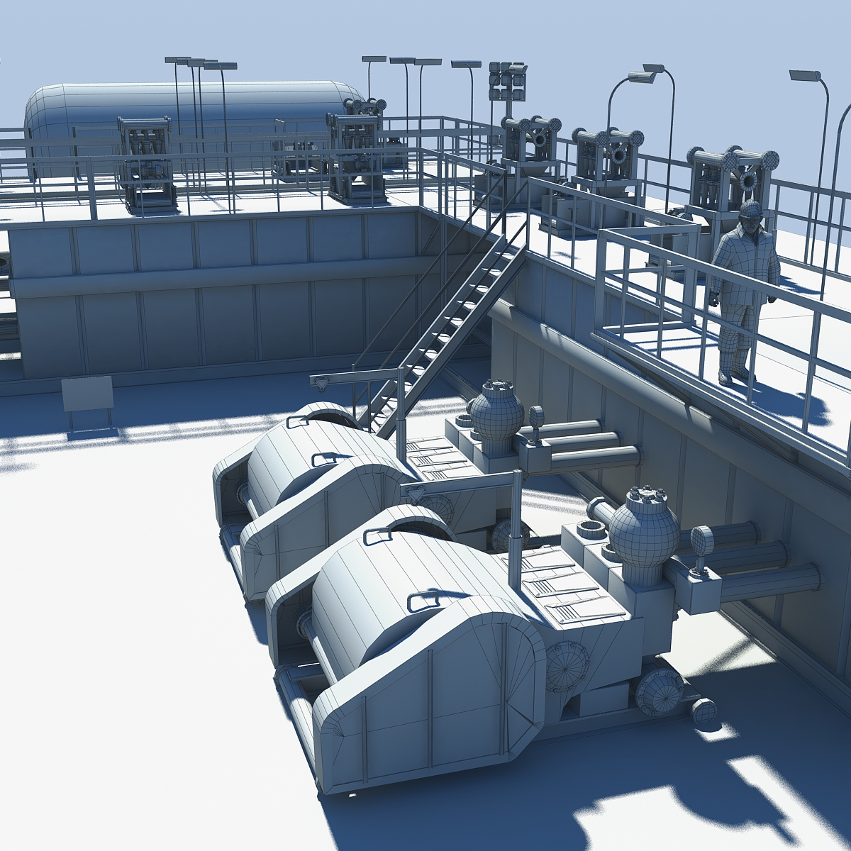 drilling rig 3d model