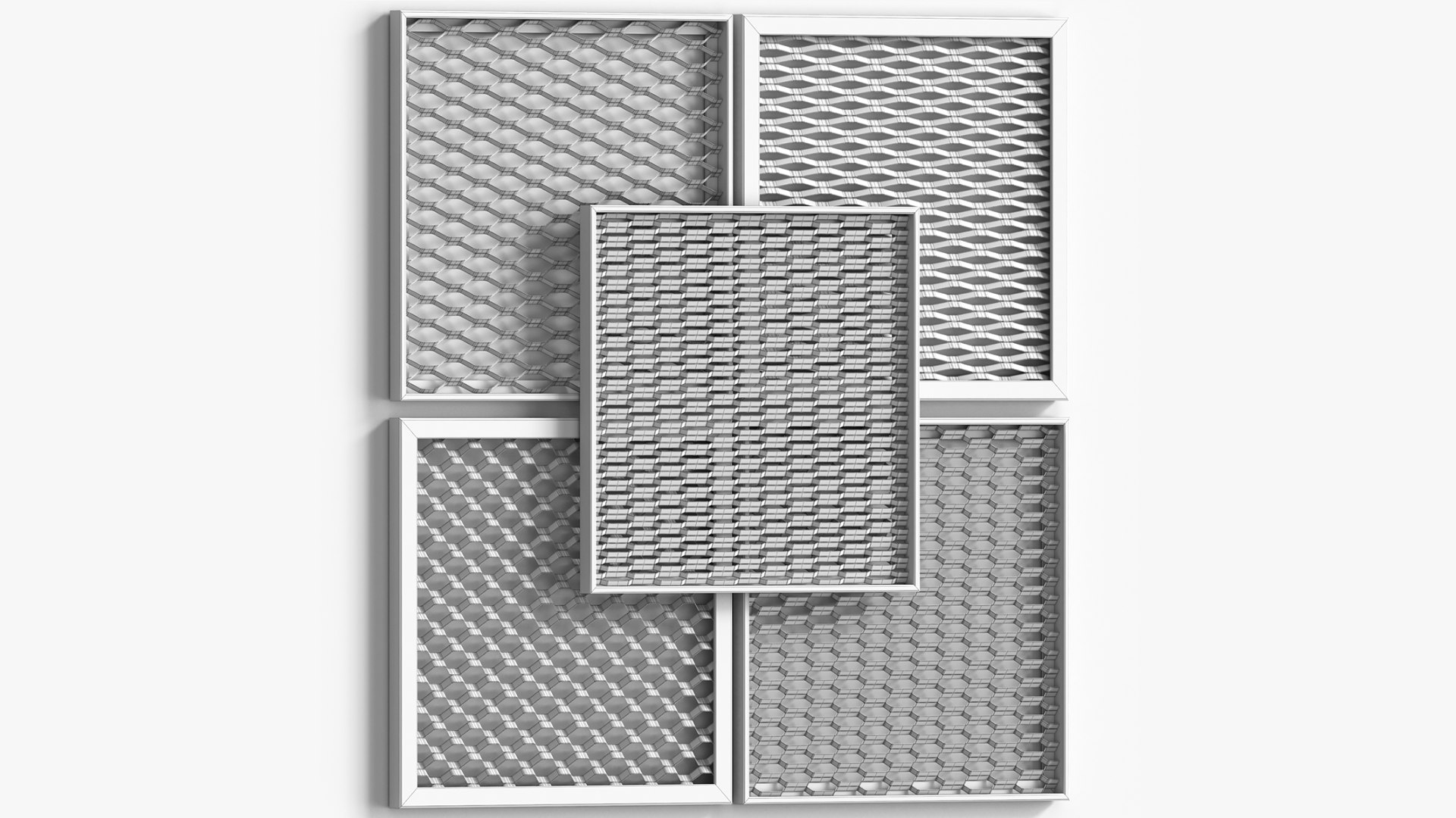 Expanded Metal Lattices 1 Rhombus 3D Model - TurboSquid 2368031