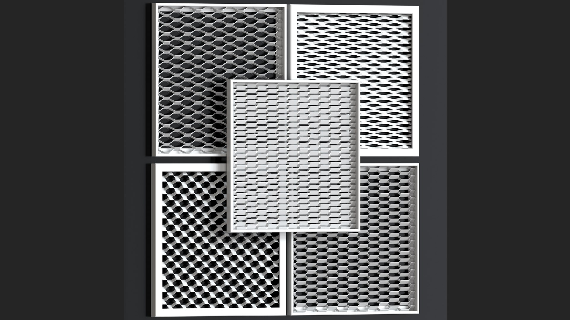 Expanded Metal Lattices 1 Rhombus 3D Model - TurboSquid 2368031