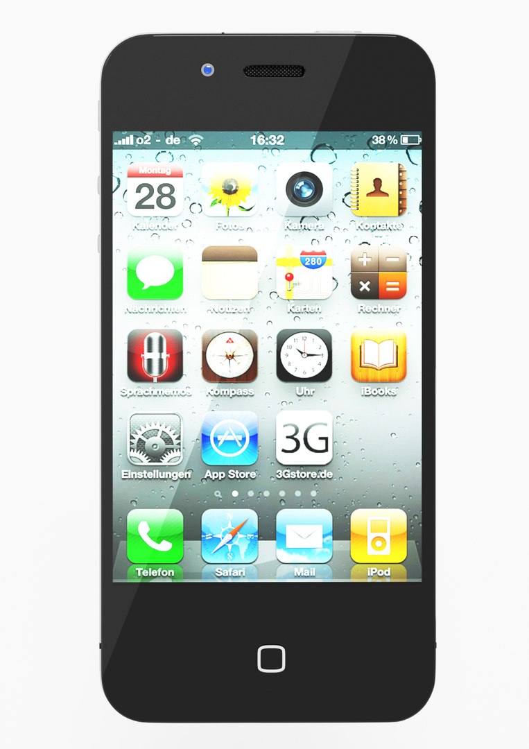 Apple iphone 4 model - TurboSquid 1204171