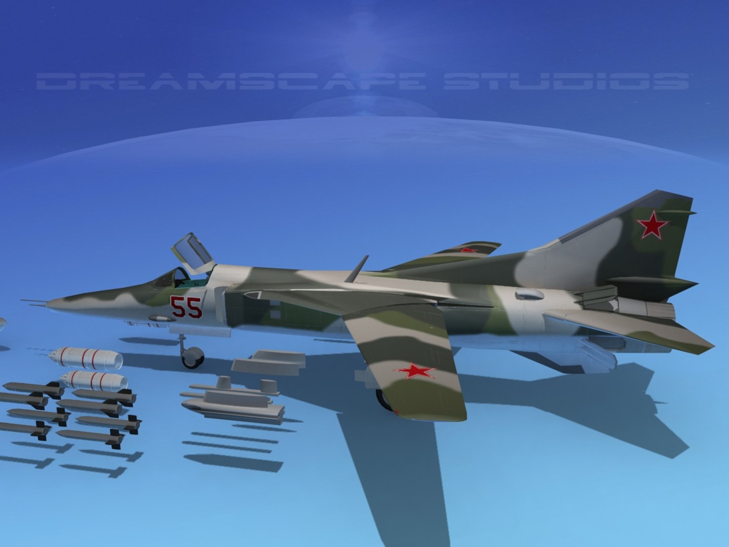 3d Model Mig-27 Weapons Aircraft