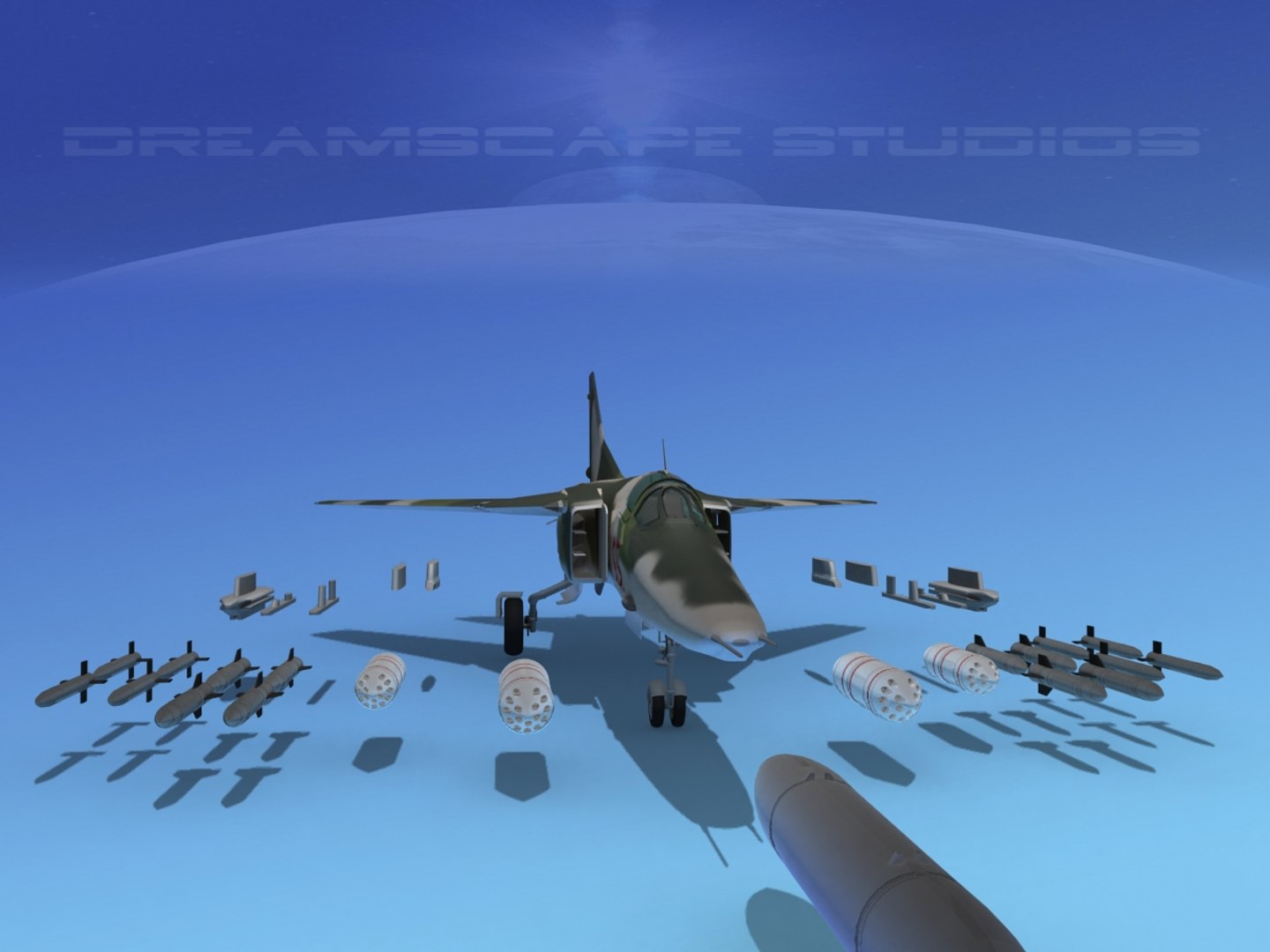 3d Model Mig-27 Weapons Aircraft
