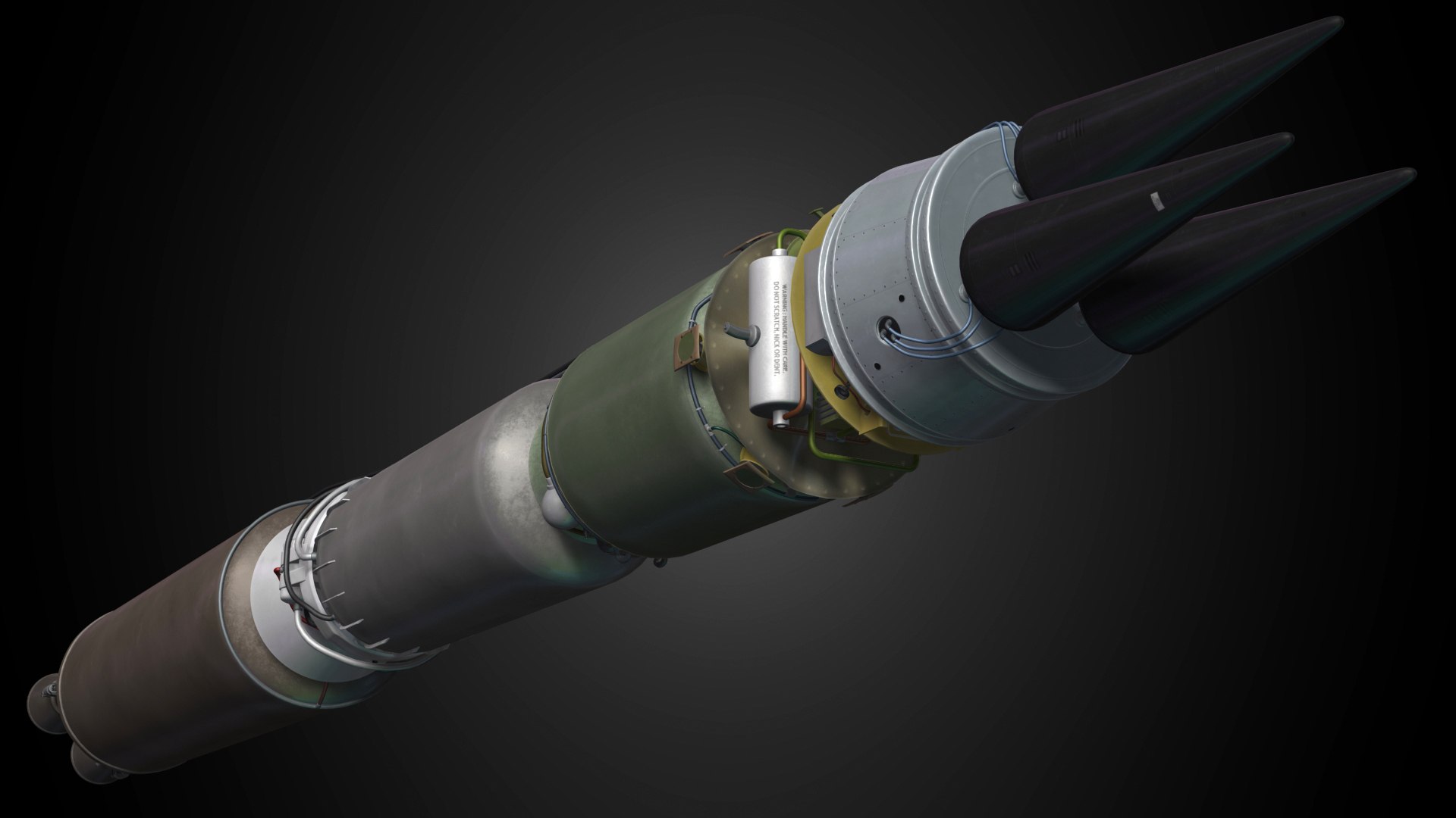 3D LGM-30G Minuteman III Missile - TurboSquid 2290911