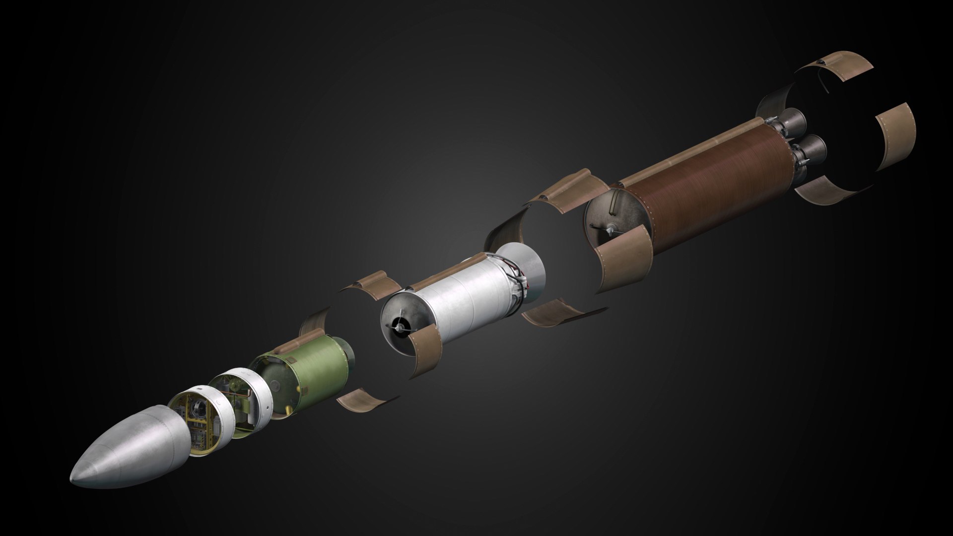 3D LGM-30G Minuteman III Missile - TurboSquid 2290911