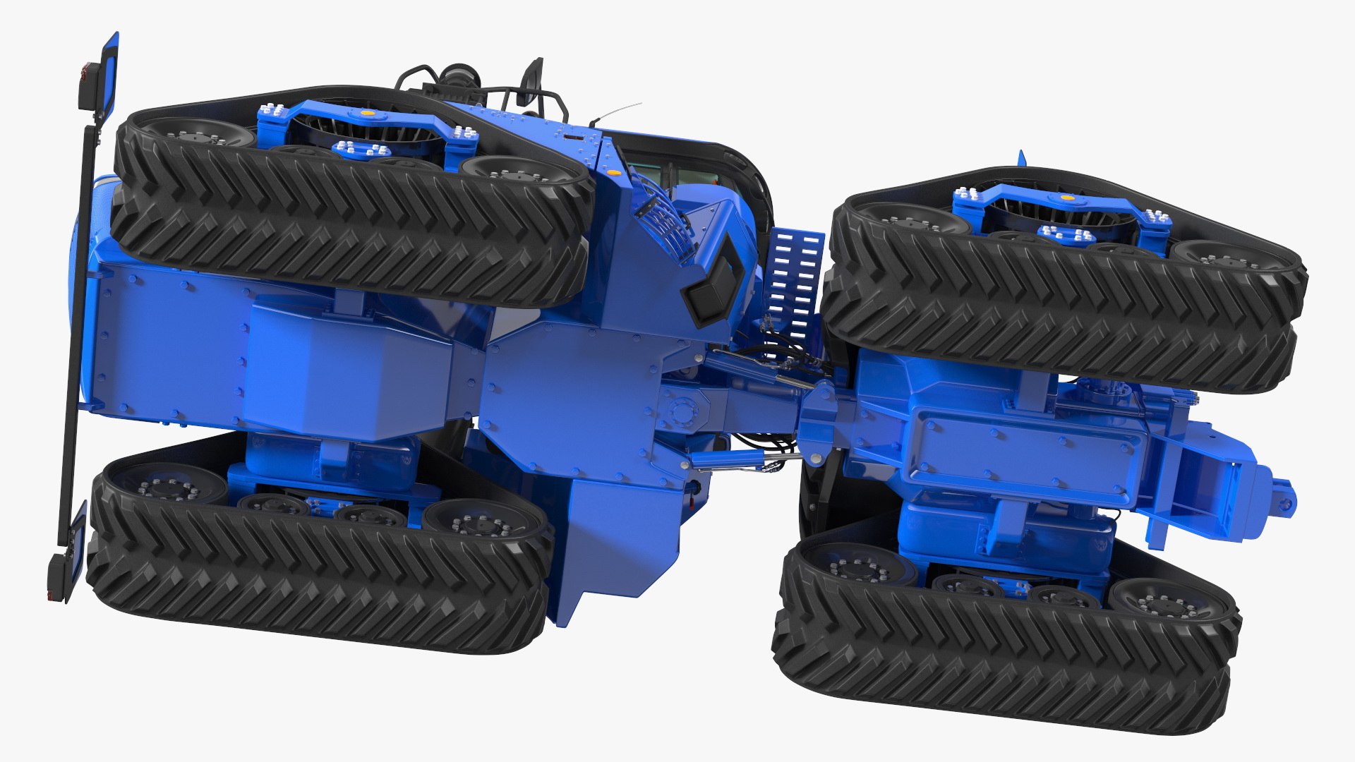 3D model Four Track Tractor Clean Rigged - TurboSquid 1821793