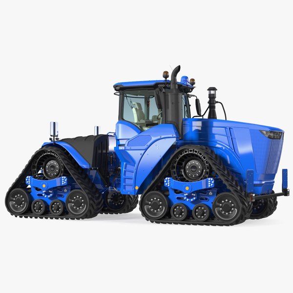 modelo 3d Tractor de cuatro orugas con aparejo limpio - TurboSquid 1821793