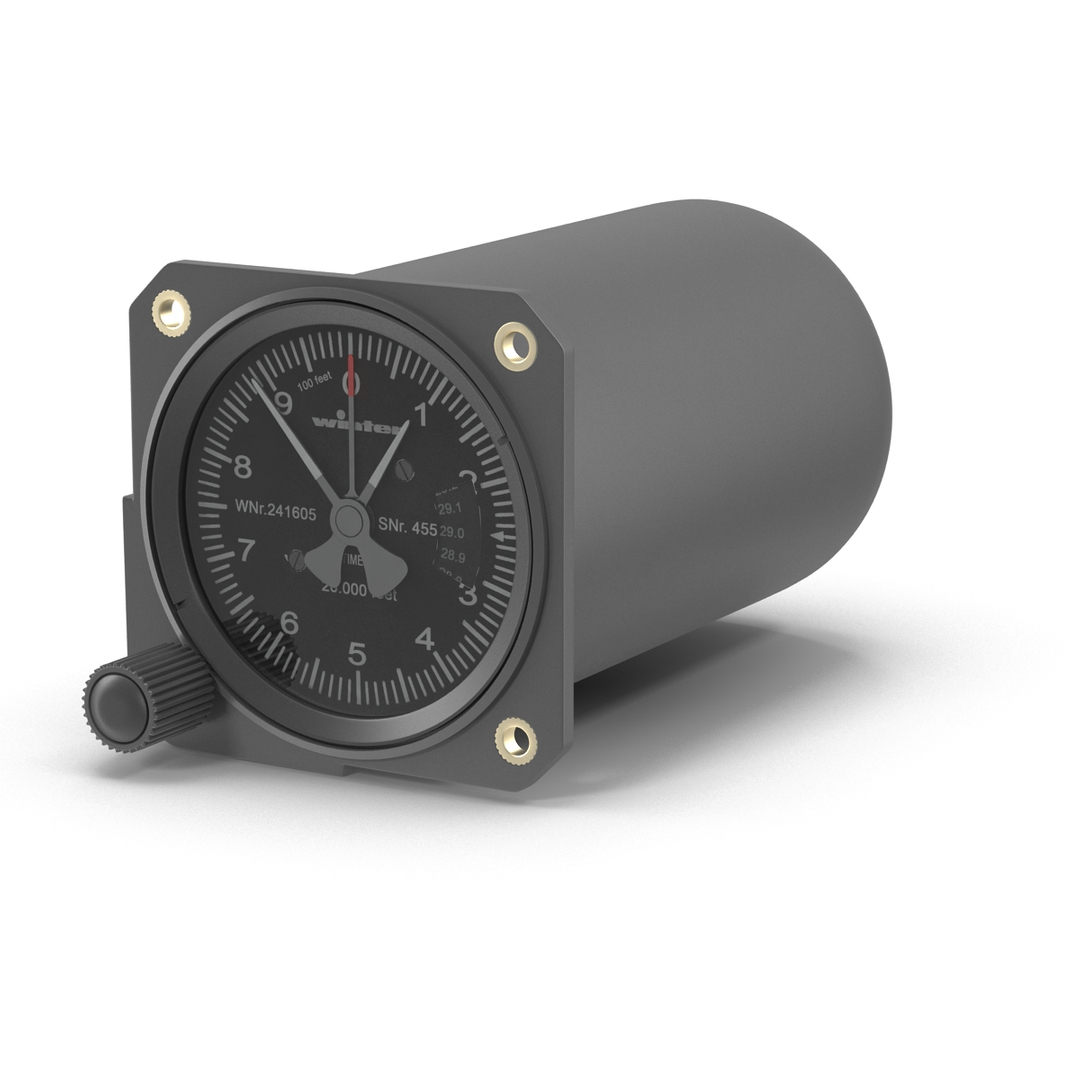 3ds Max Altimeter Modeled Realistic