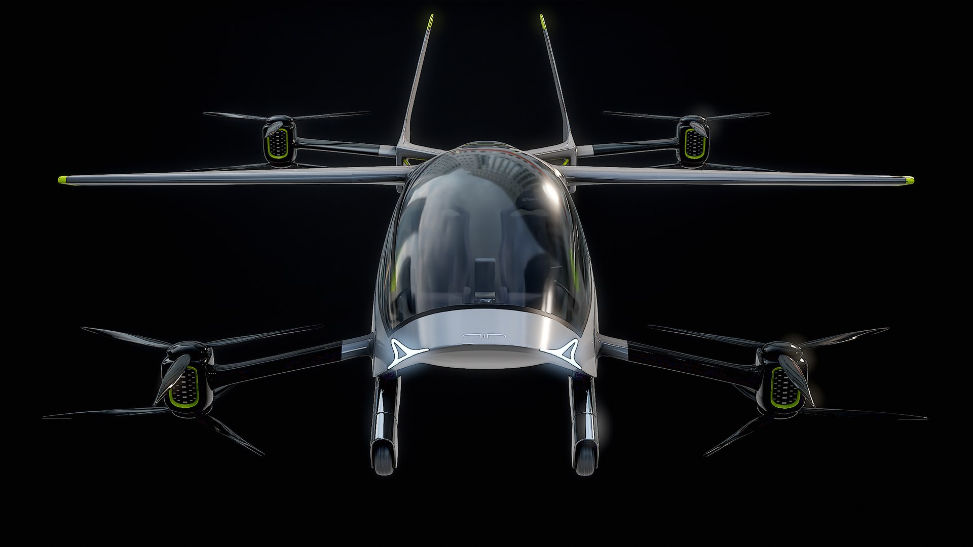 EVTOL Flying CarAir One Rigged Animated PBR 3D - TurboSquid 2072851