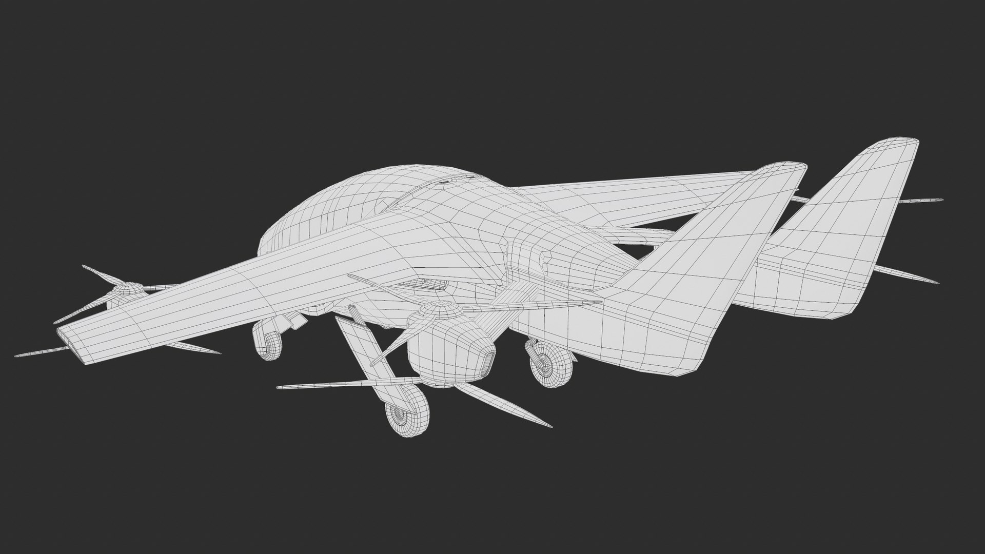 EVTOL Flying CarAir One Rigged Animated PBR 3D - TurboSquid 2072851