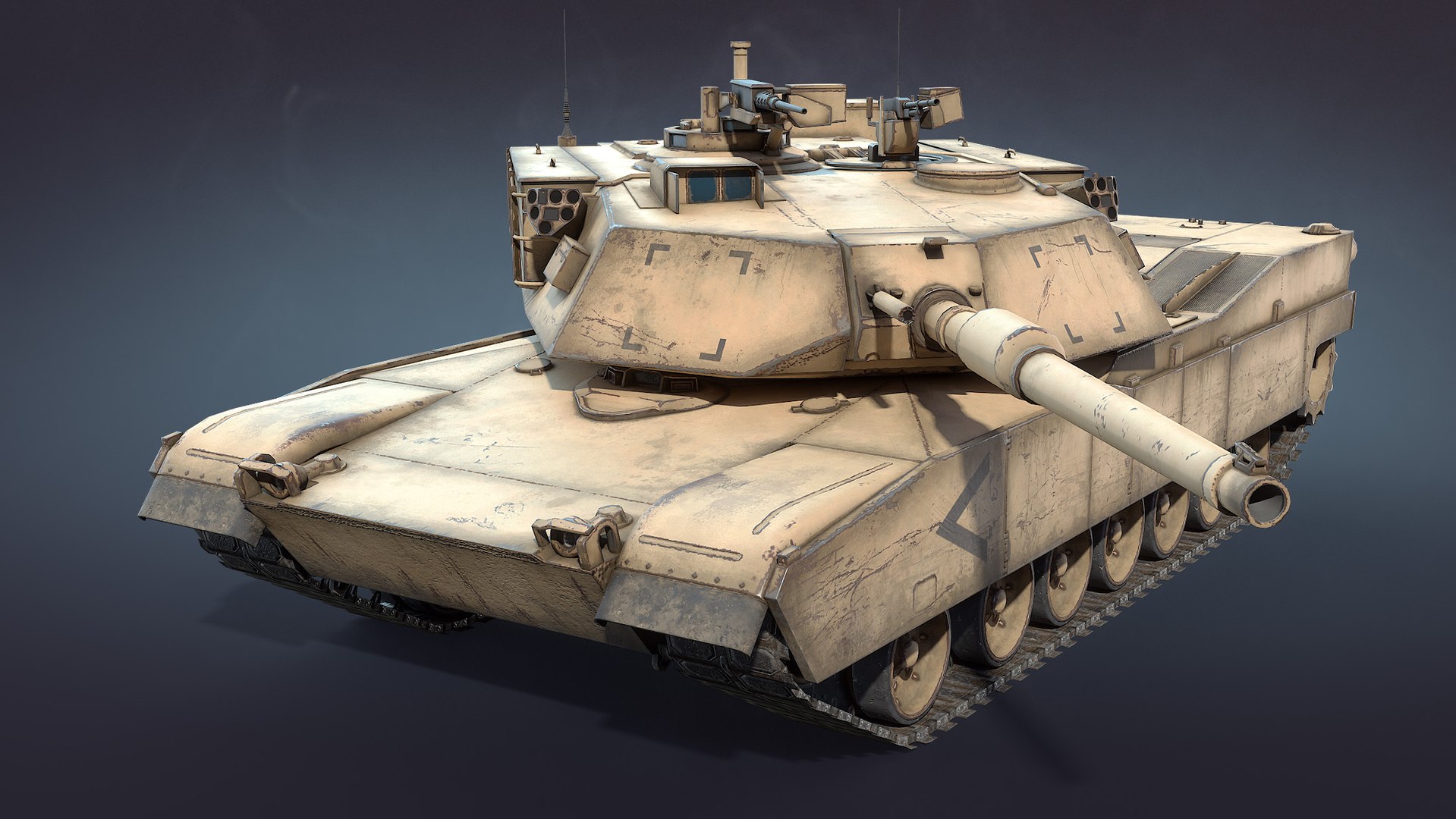 3D M1 Abrams Tank Set - TurboSquid 1967269