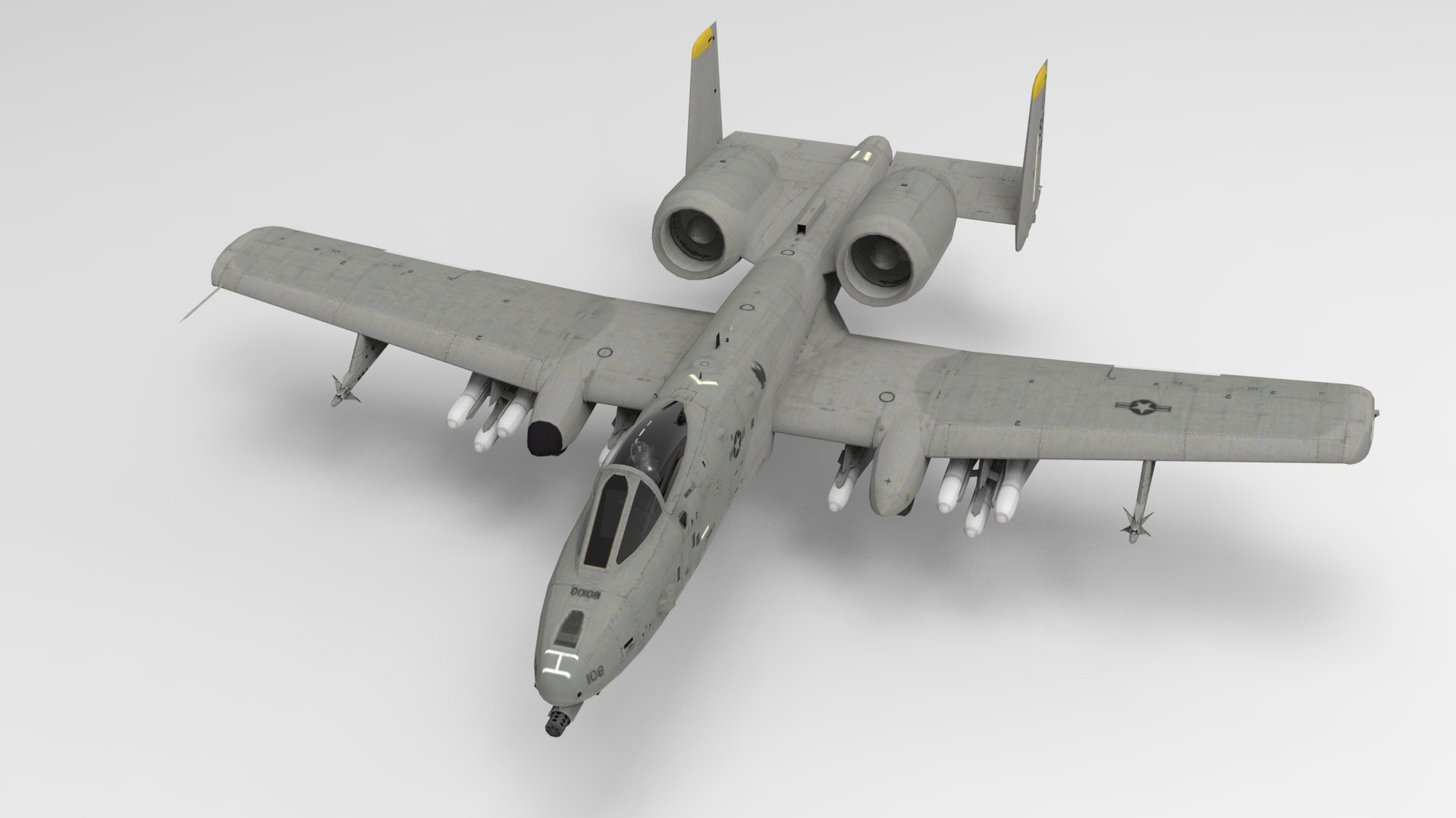 A-10A Thunderbolt II 3D Model - TurboSquid 1900587