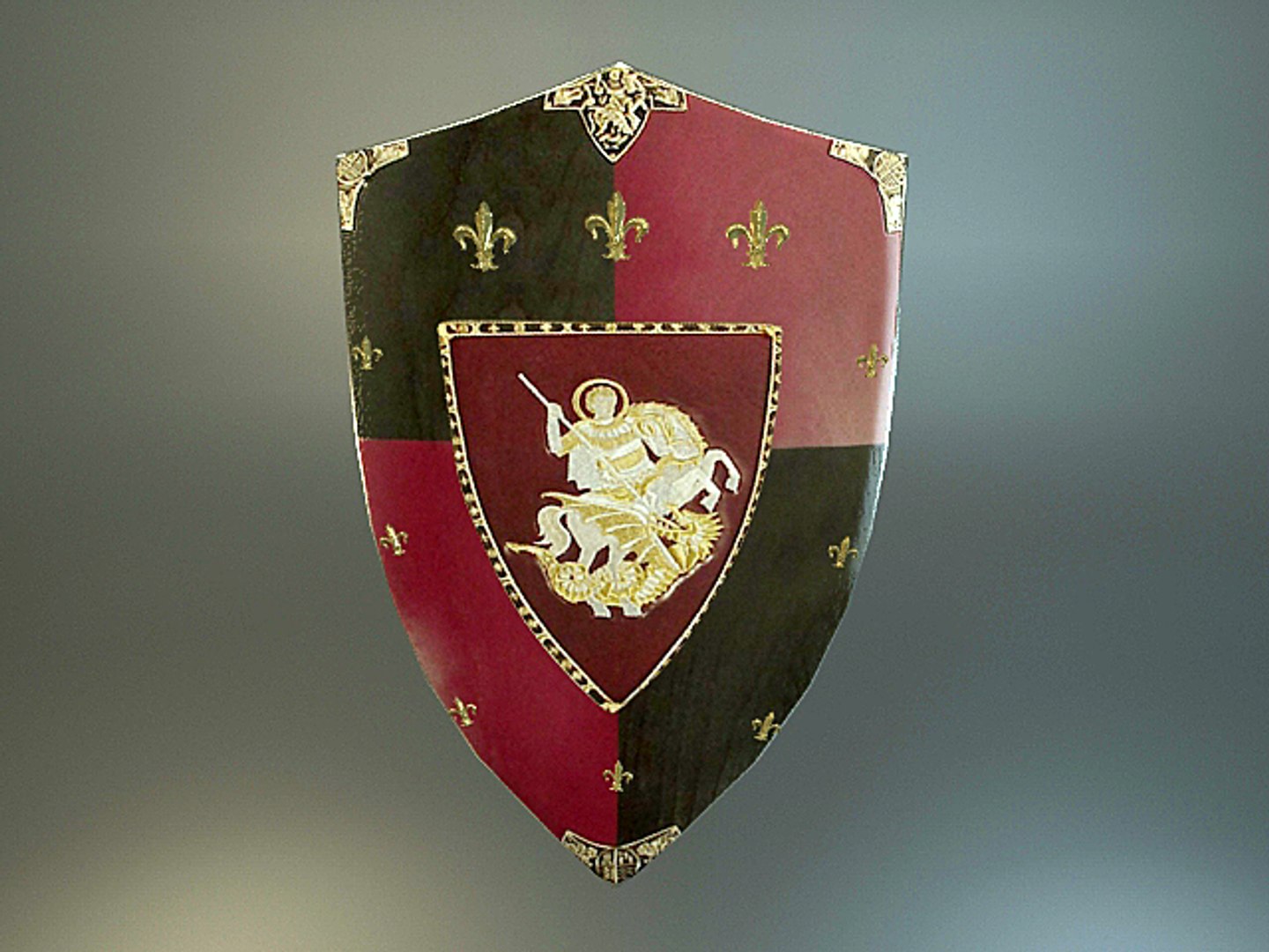 Shield St George 3d Model
